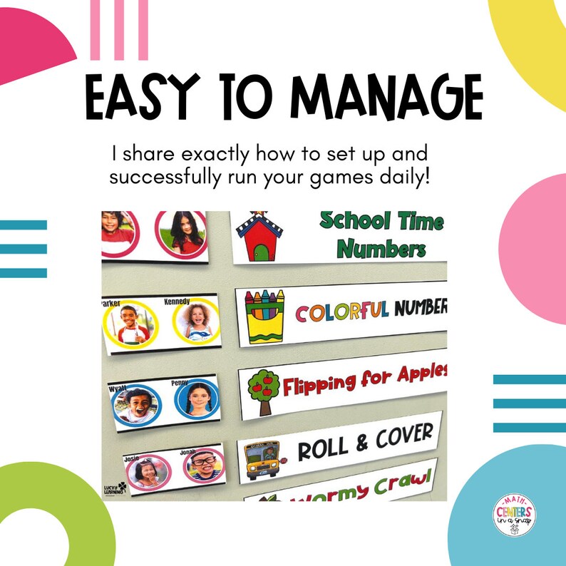 Kindergarten Math Centers | All Materials and Games Included | Centers ...