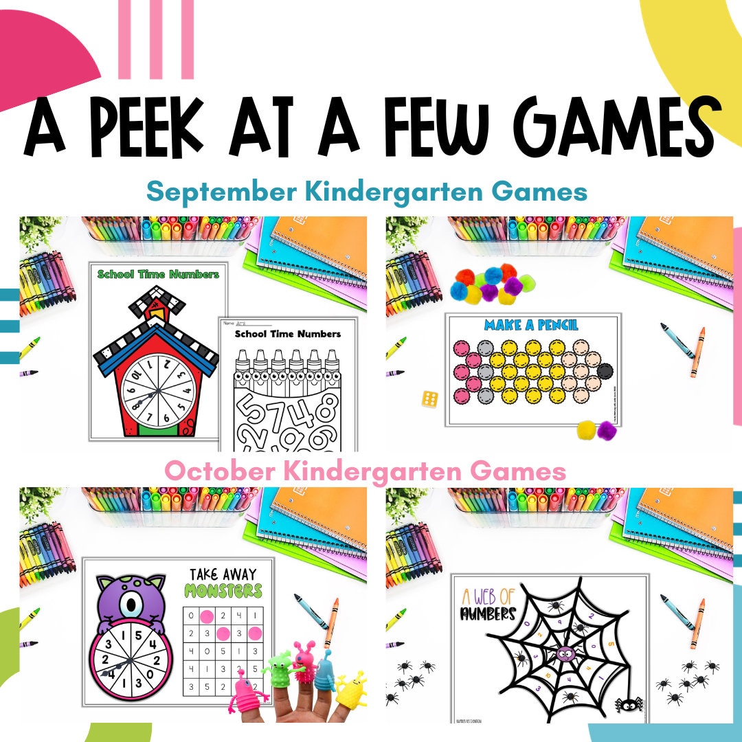 Kindergarten Math Centers | All Materials and Games Included | Centers ...