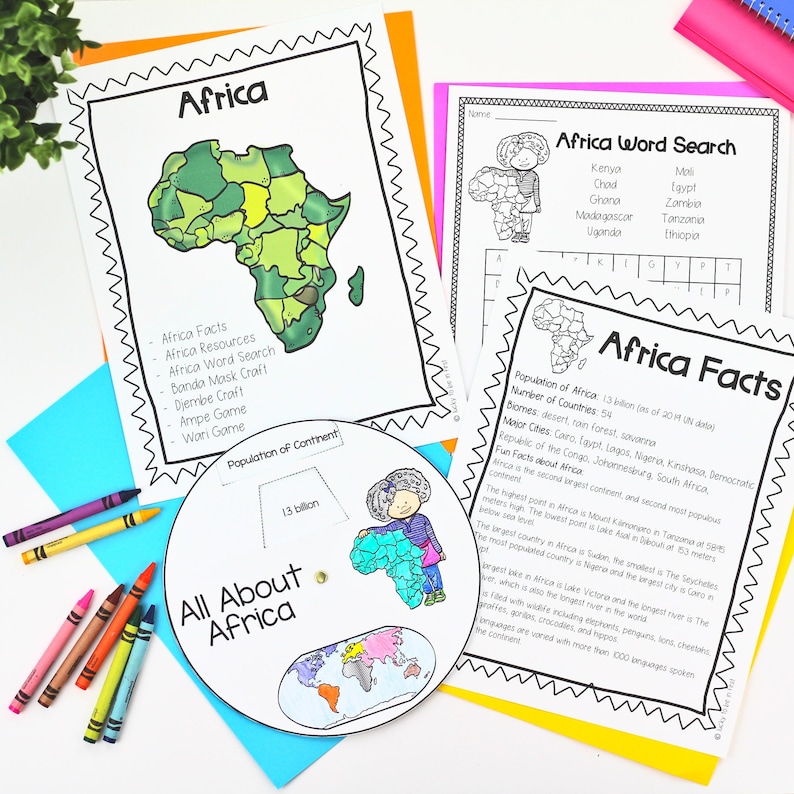 Seven Continents Unit, 7 Continents, Homeschool, - Etsy