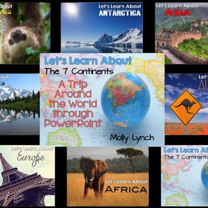 Seven Continents Unit, Powerpoint for 7 Continents, Homeschool Lessons ...