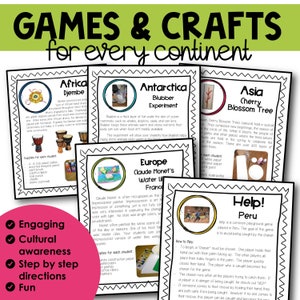 Seven Continents Unit, 7 Continents, Homeschool, - Etsy