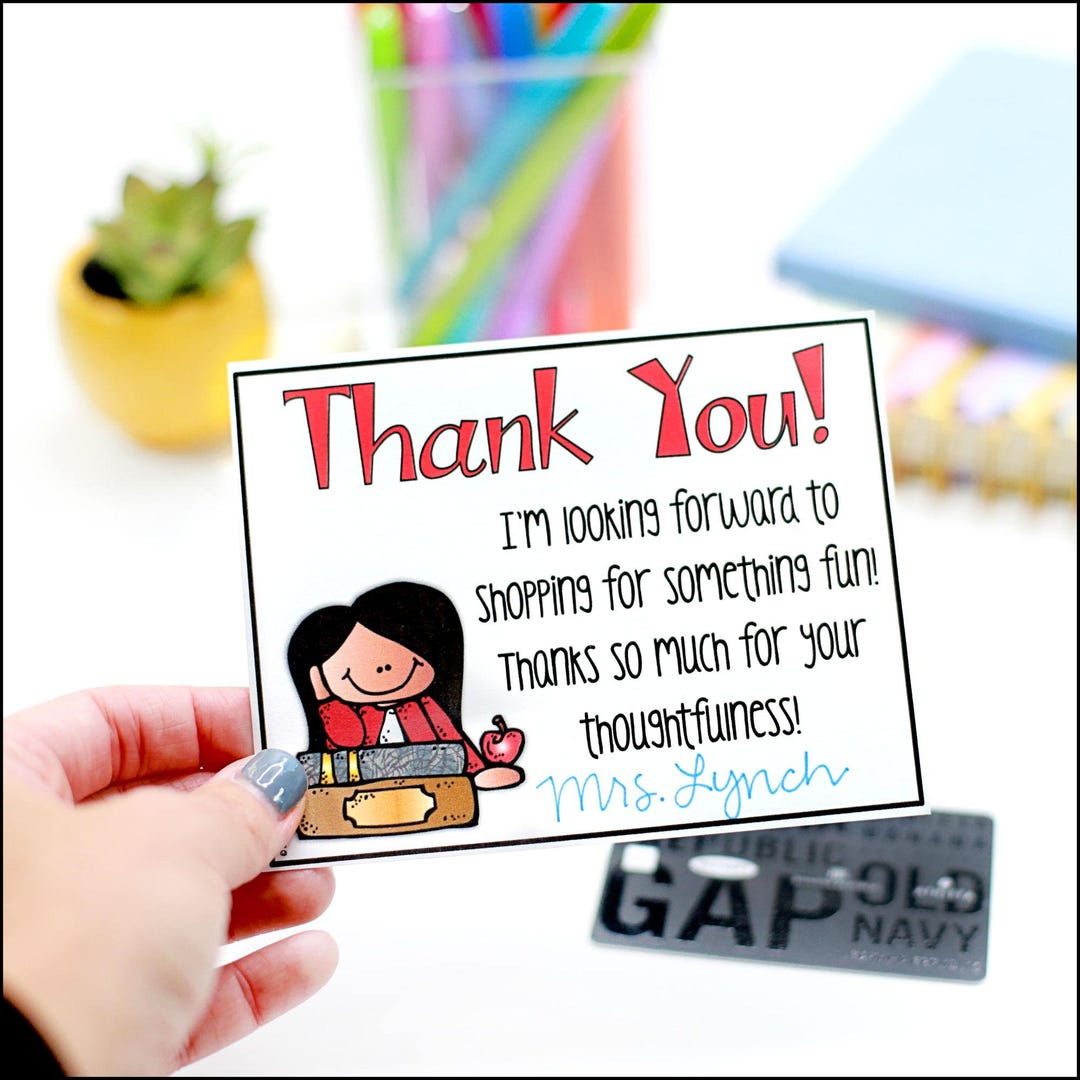 Thank You Notes, Teacher Thank You Notes, Teacher Notes, Print and Go ...