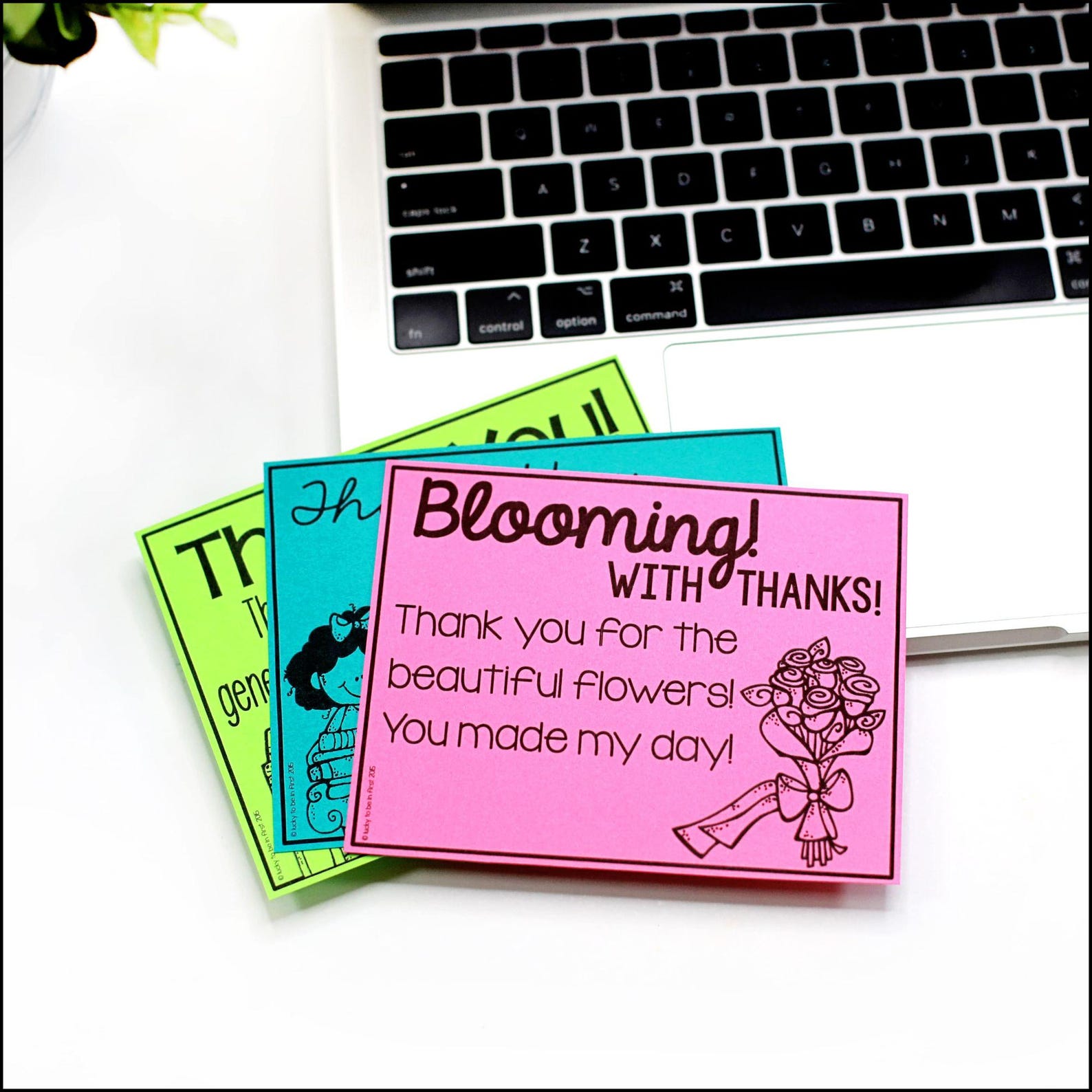 Thank You Notes, Teacher Thank You Notes, Teacher Notes, Print and Go ...