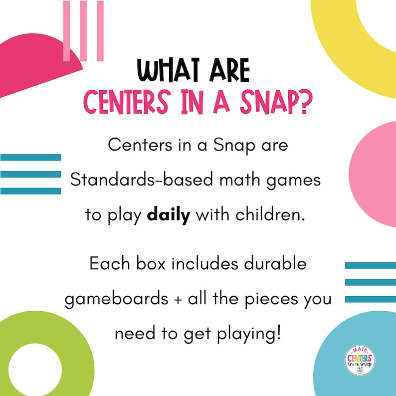 Kindergarten Math Centers | All Materials and Games Included | Centers ...