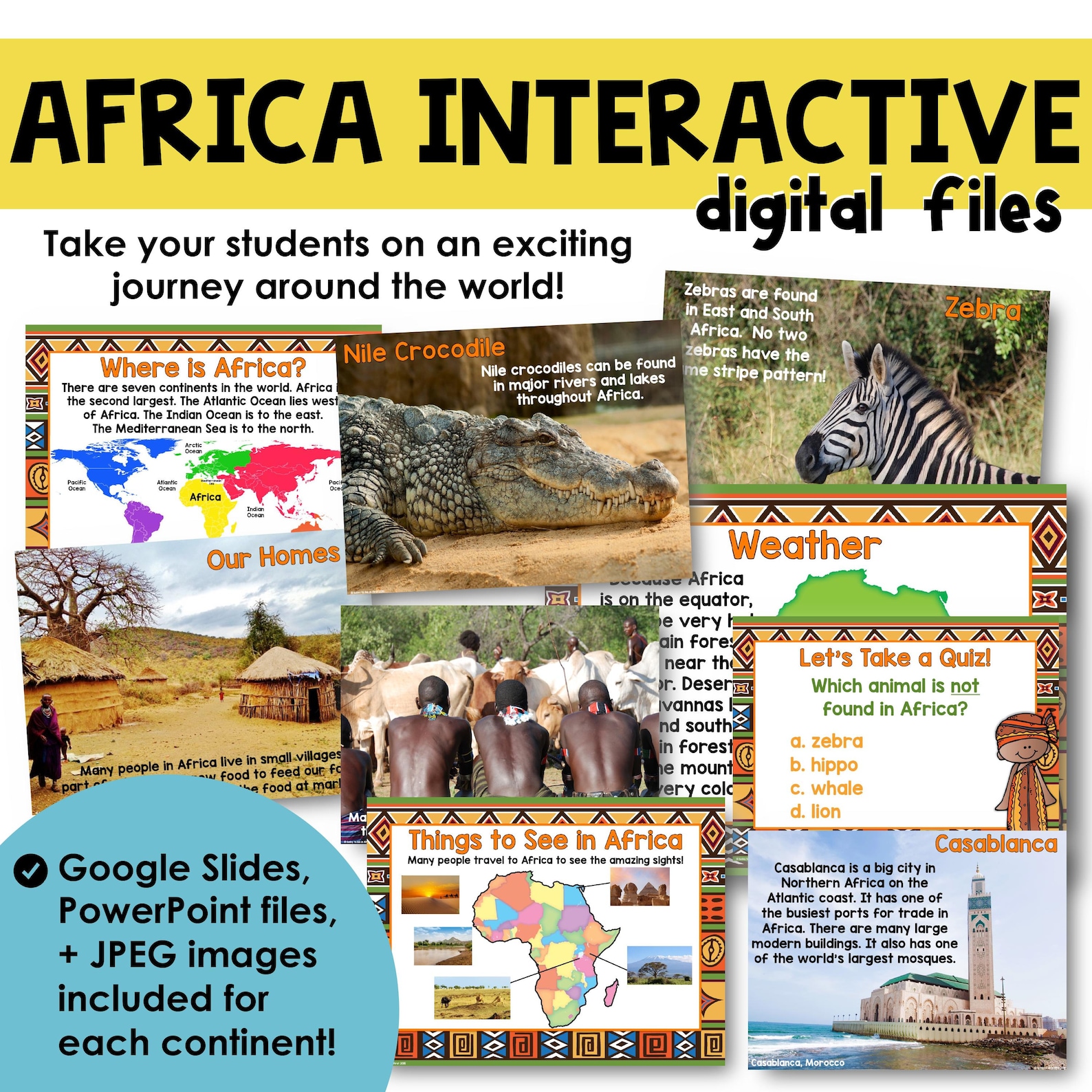 Seven Continents Unit, Powerpoint for 7 Continents, Homeschool Lessons ...