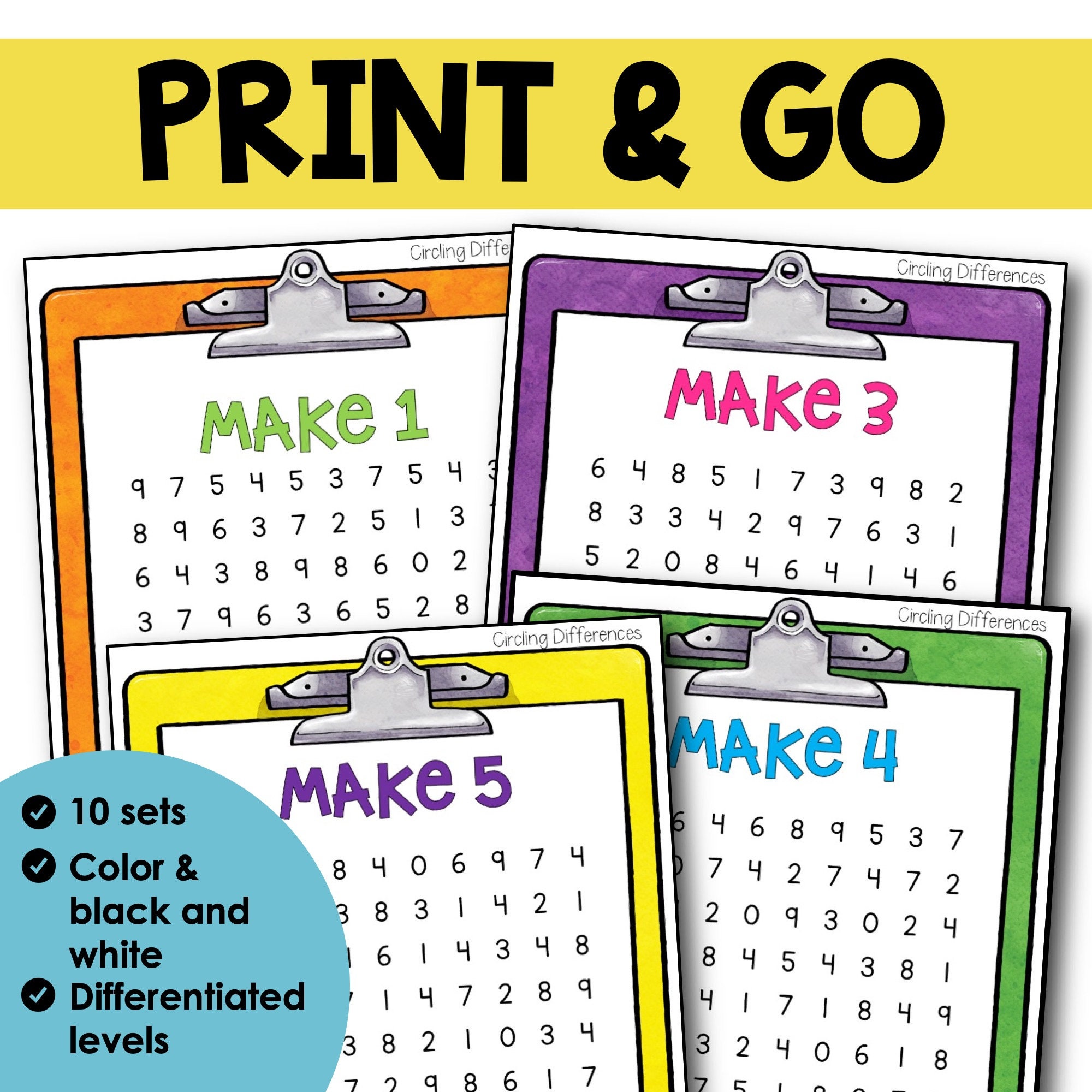 Subtraction Game Math Subtraction Game Fact Fluency Game - Etsy