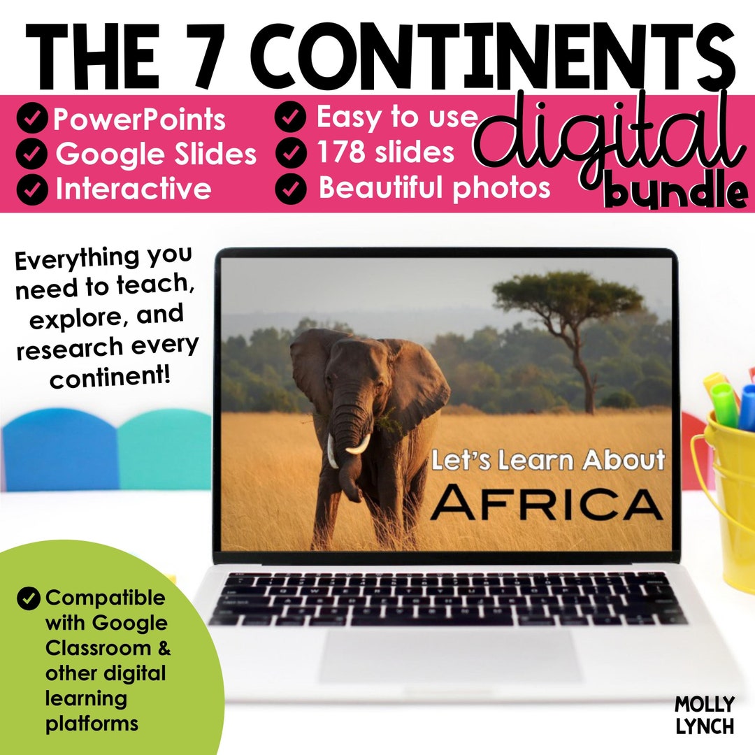 Seven Continents Unit, Powerpoint for 7 Continents, Homeschool Lessons ...