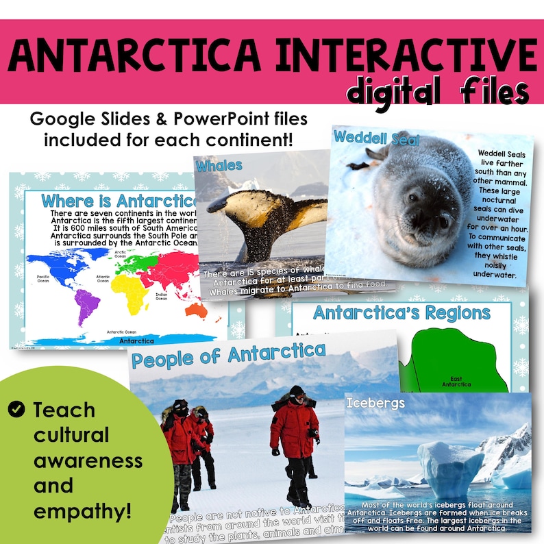 Seven Continents Unit, Powerpoint for 7 Continents, Homeschool Lessons ...