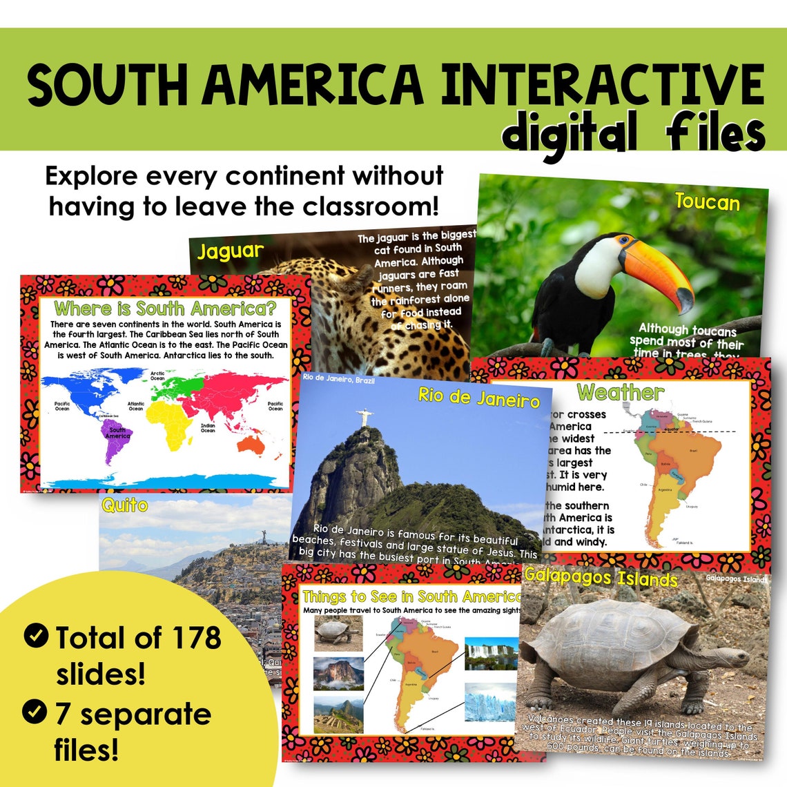 Seven Continents Unit, Powerpoint for 7 Continents, Homeschool Lessons ...