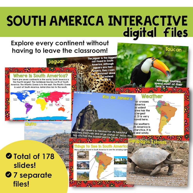 Seven Continents Unit Powerpoint for 7 Continents Homeschool - Etsy