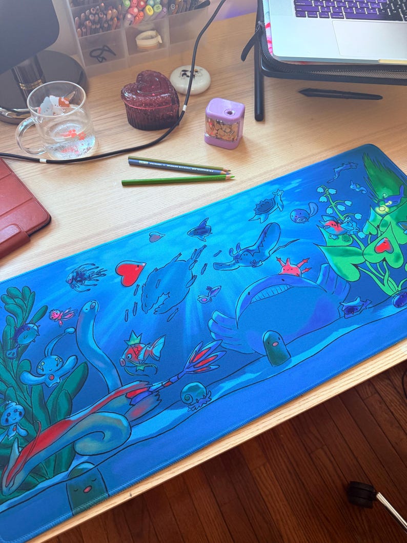 Cute Water Type Pokemon XL Playmat/ XL Desk Mat - Etsy