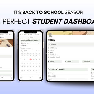 Ultimate Notion Template for Productivity and Back to School Digital ...