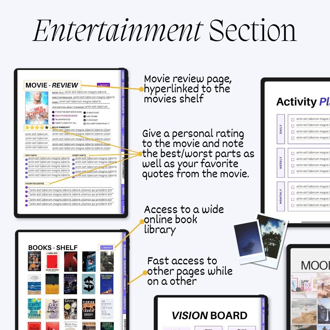 Digital Planner Lifetime Bundle Undated, Digital Planner, Goodnotes ...