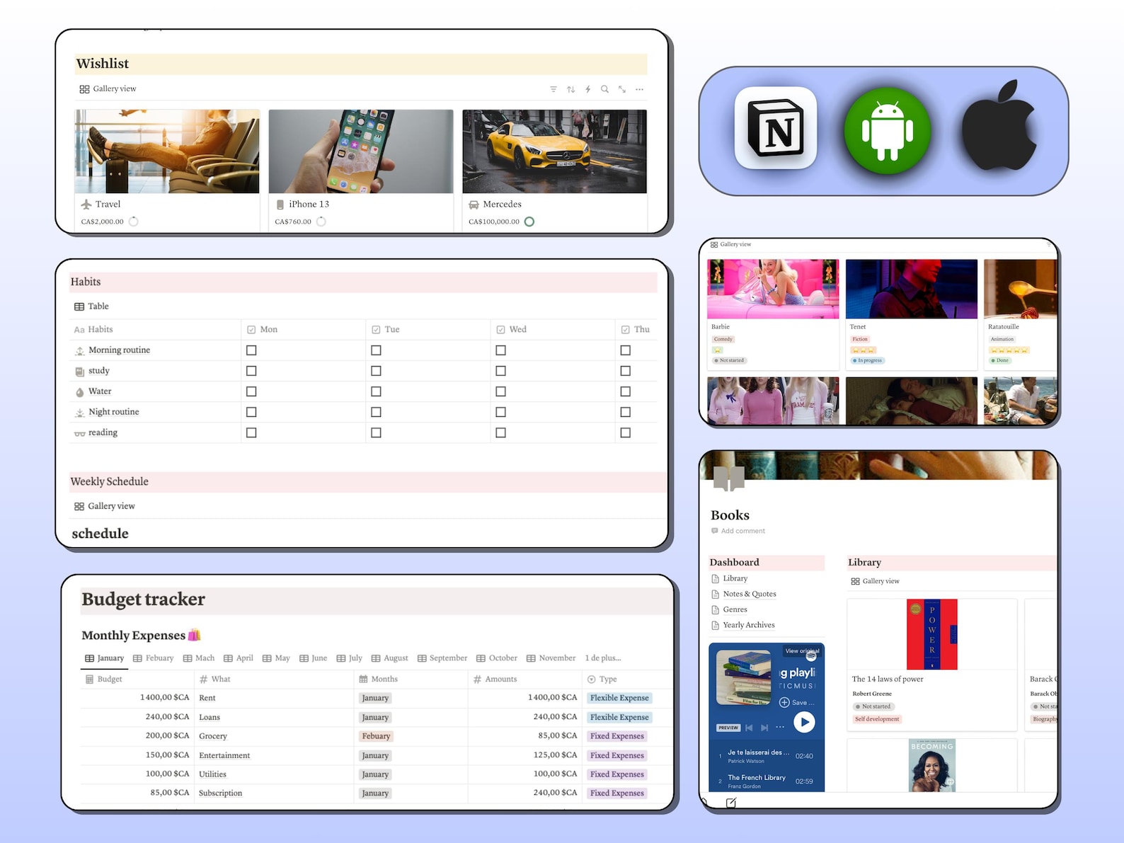 Ultimate Notion Template for Productivity and Back to School Digital ...