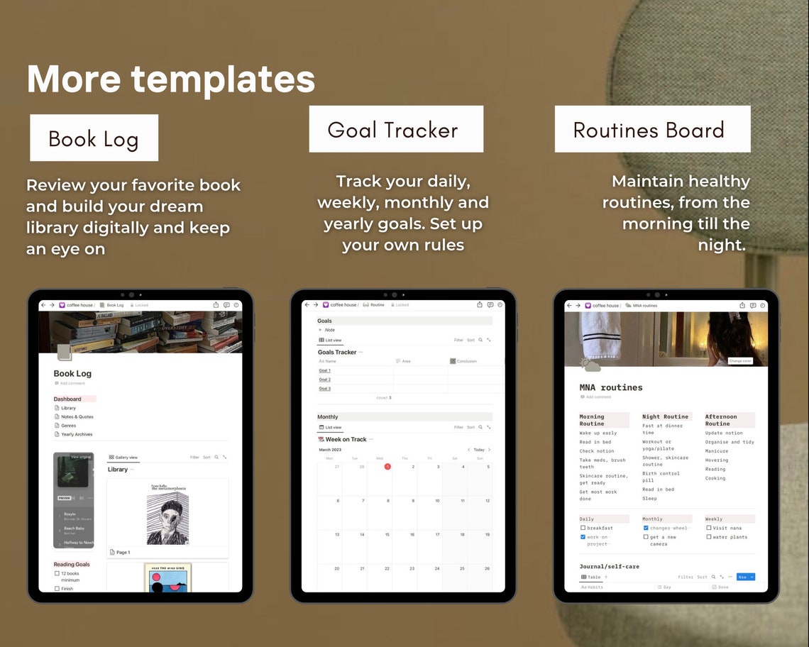 Notion Planner Templates Notion Student Templates Notion Personal ...
