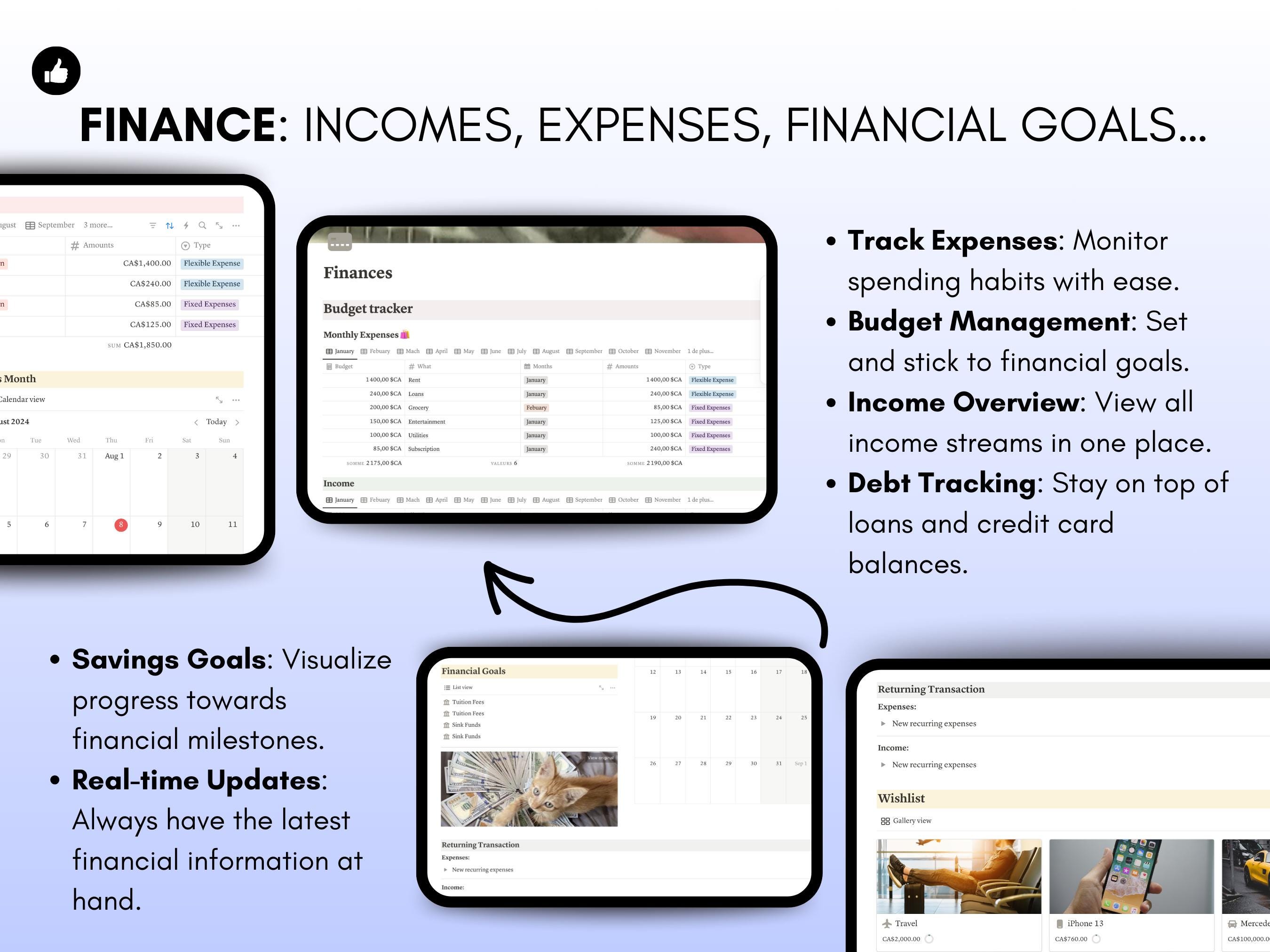 Ultimate Notion Template for Productivity and Back to School Digital ...
