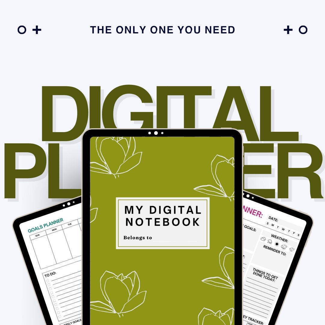 Goodnotes Digital Planner, Monthly Template, iPad Bullet Journal (PDF ...