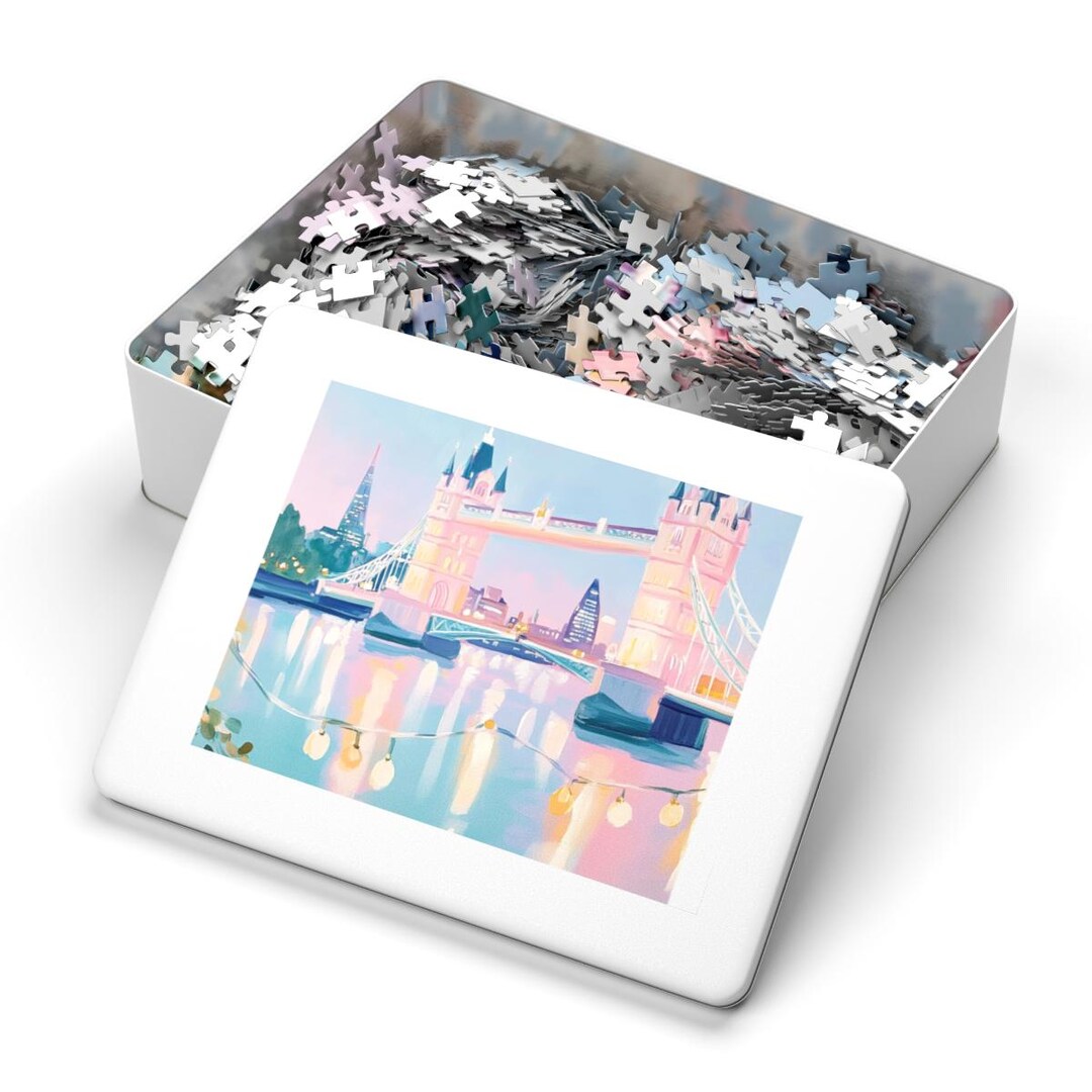 London Tower Bridge Puzzles, Cityscape Art Puzzles, England Landmark ...