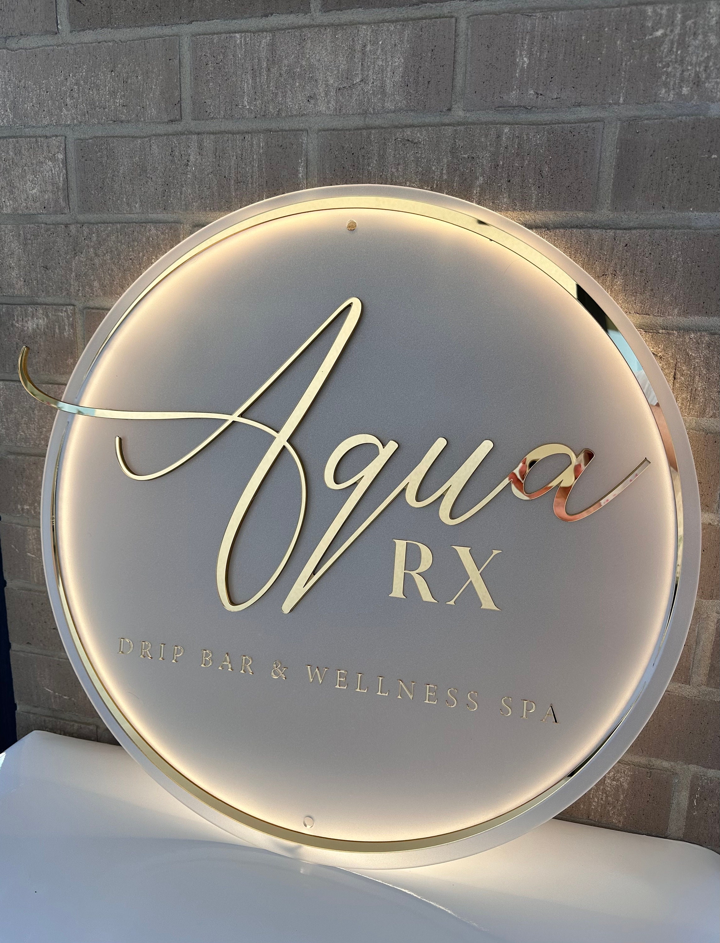 Acrylic Salon Sign Light Up, Business Name, Sign With Backlight, Salon ...