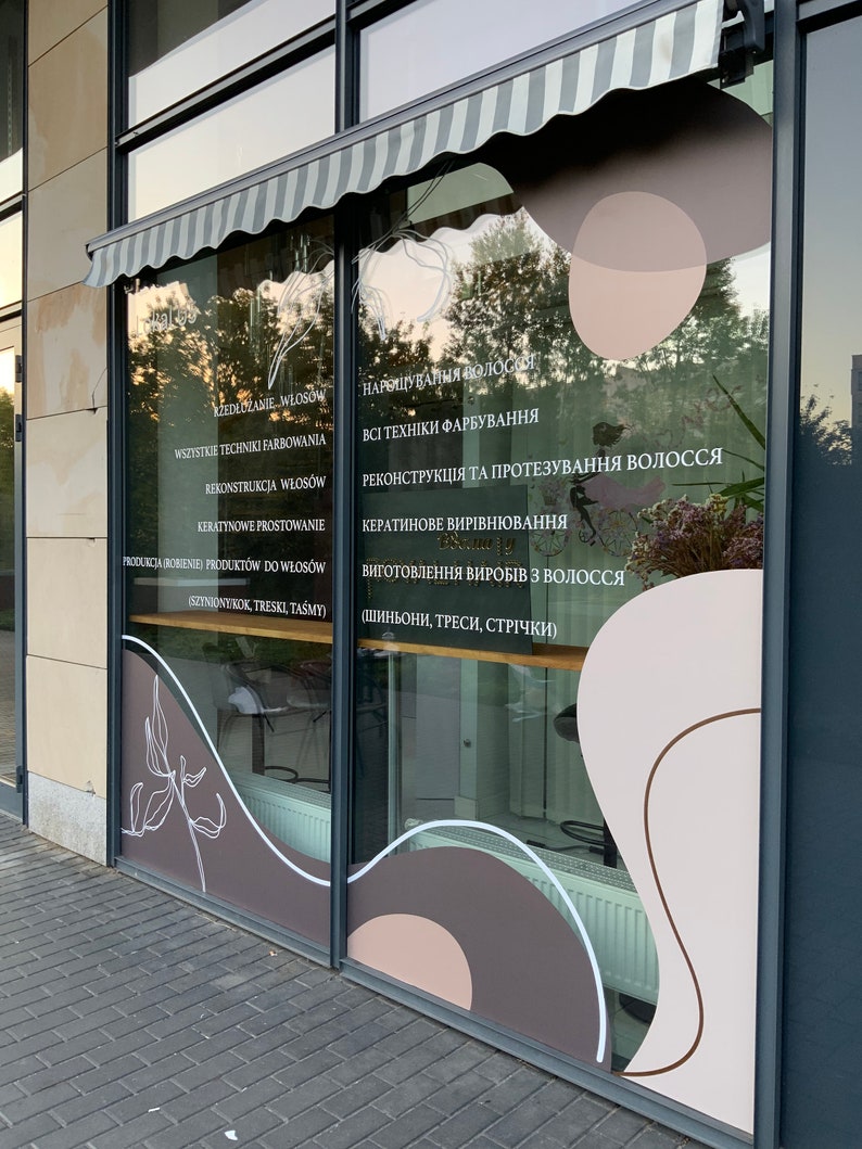 Business Window Decals Business Stickers for Windows Vinyl - Etsy