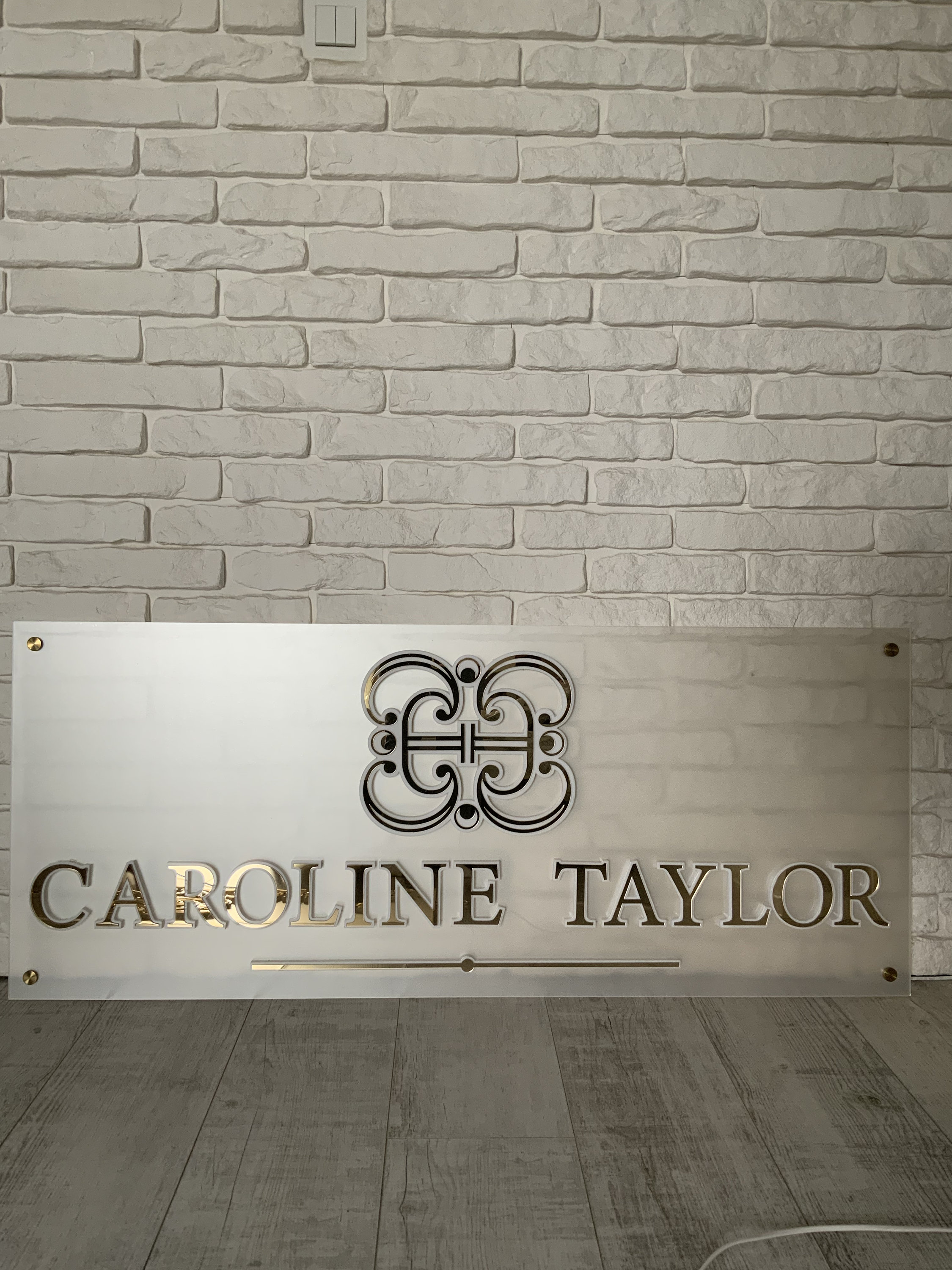 Salon Sign Business Name Light Up Acrylic Sign With 3d Logo - Etsy