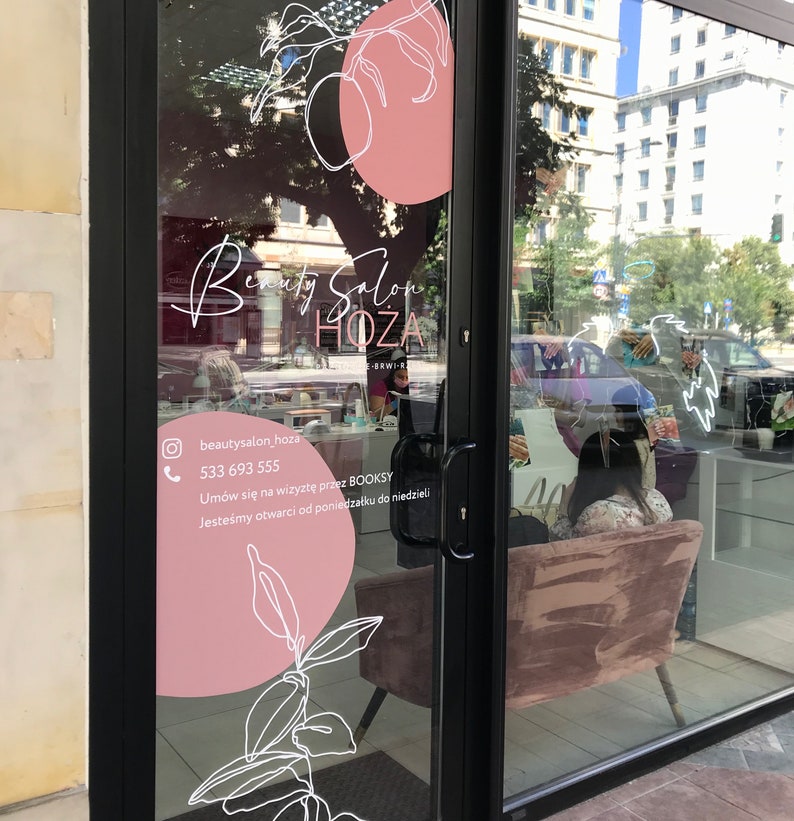 Business Window Decals Business Stickers for Windows Vinyl - Etsy