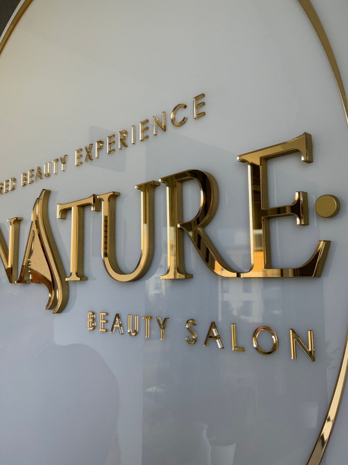 Acrylic Salon Sign Light Up, Business Name, Sign With Backlight, Salon ...