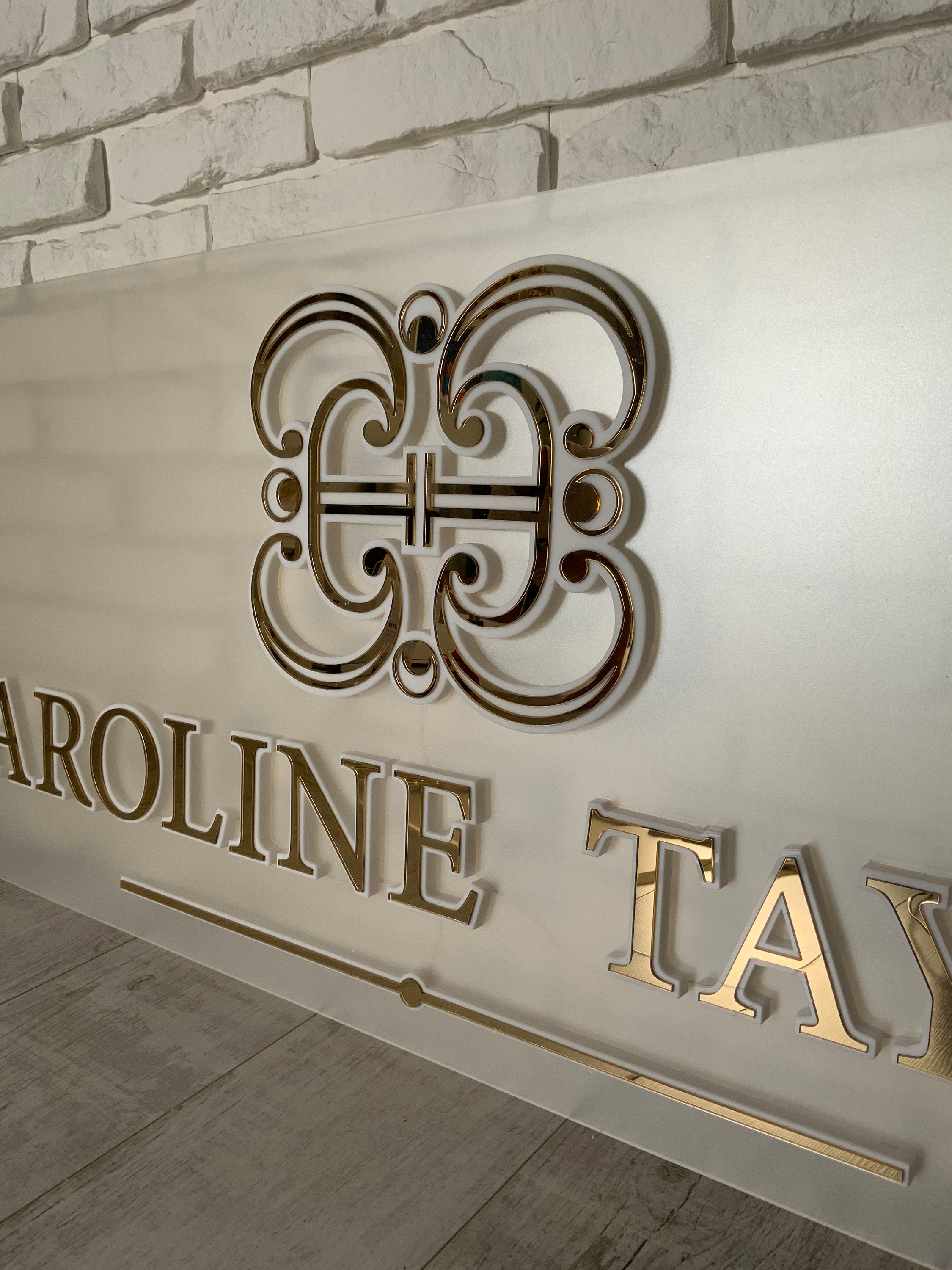 Salon Sign Business Name Light Up Acrylic Sign With 3d Logo - Etsy