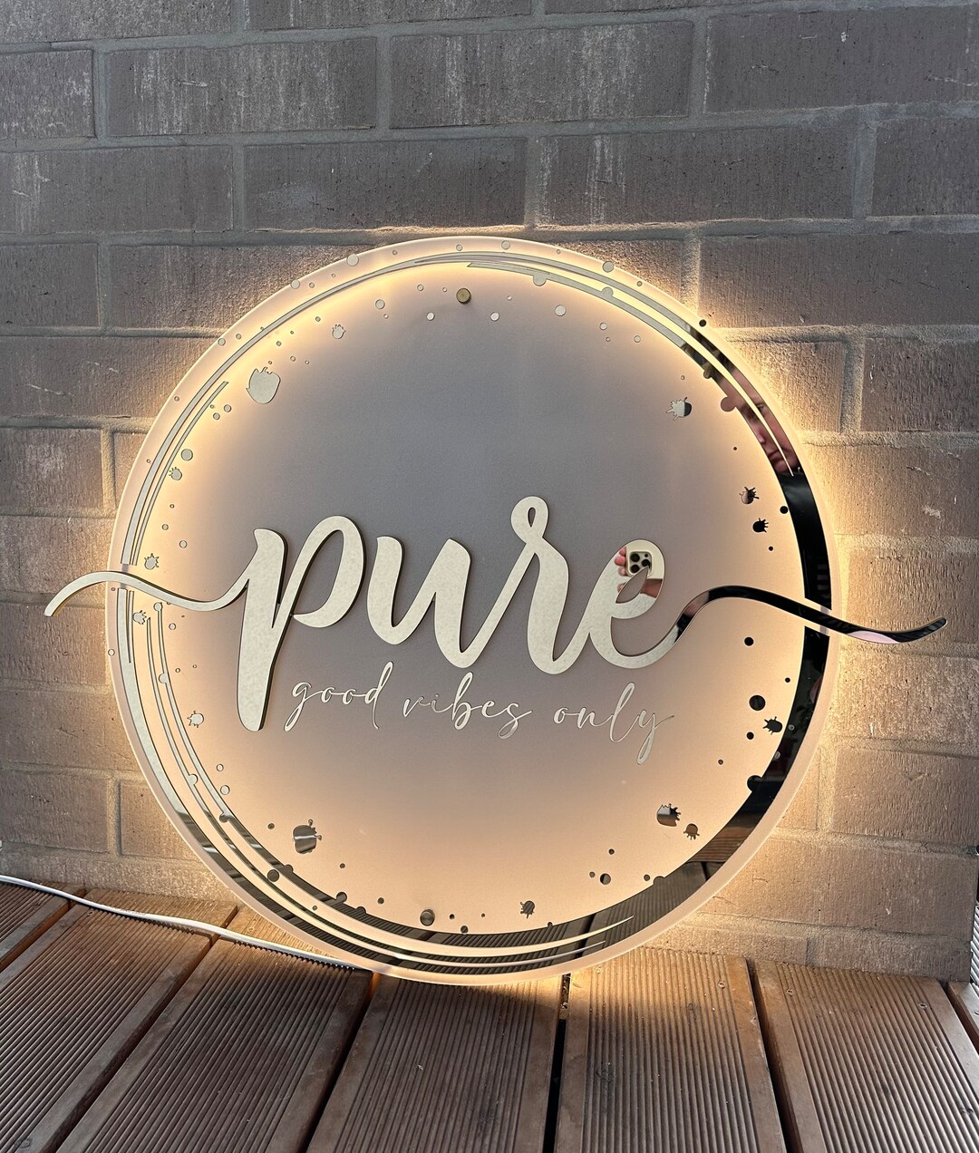 Acrylic Salon Sign Light Up, Business Name, Sign With Backlight, Salon ...