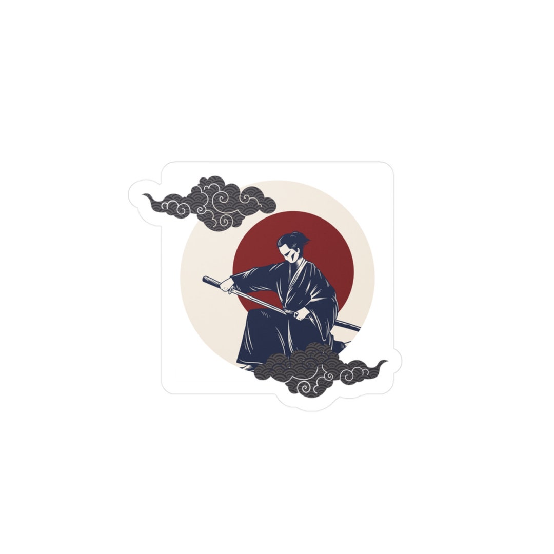Japanese Samurai Sticker - Etsy