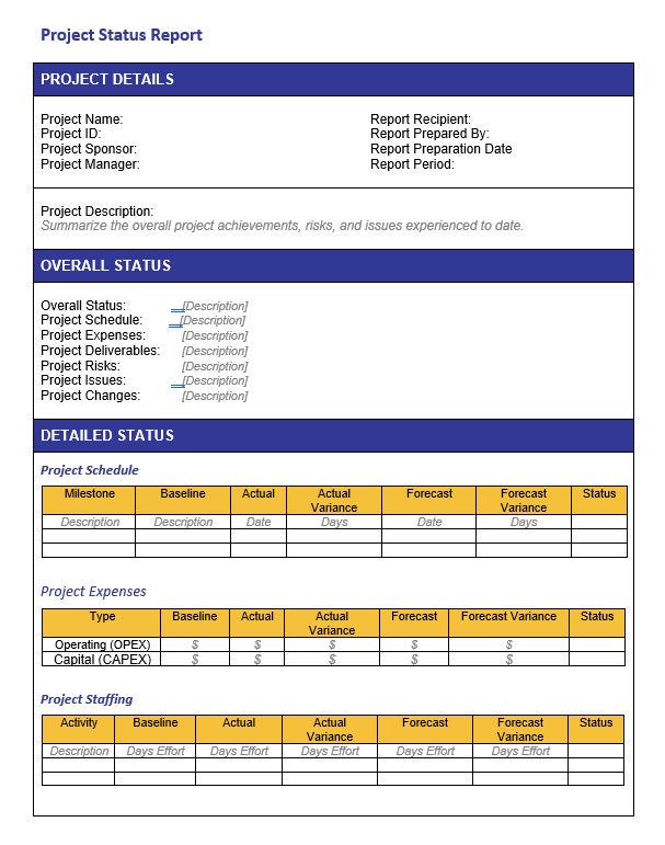 30+ Project Management Templates | Project Execution | Project ...