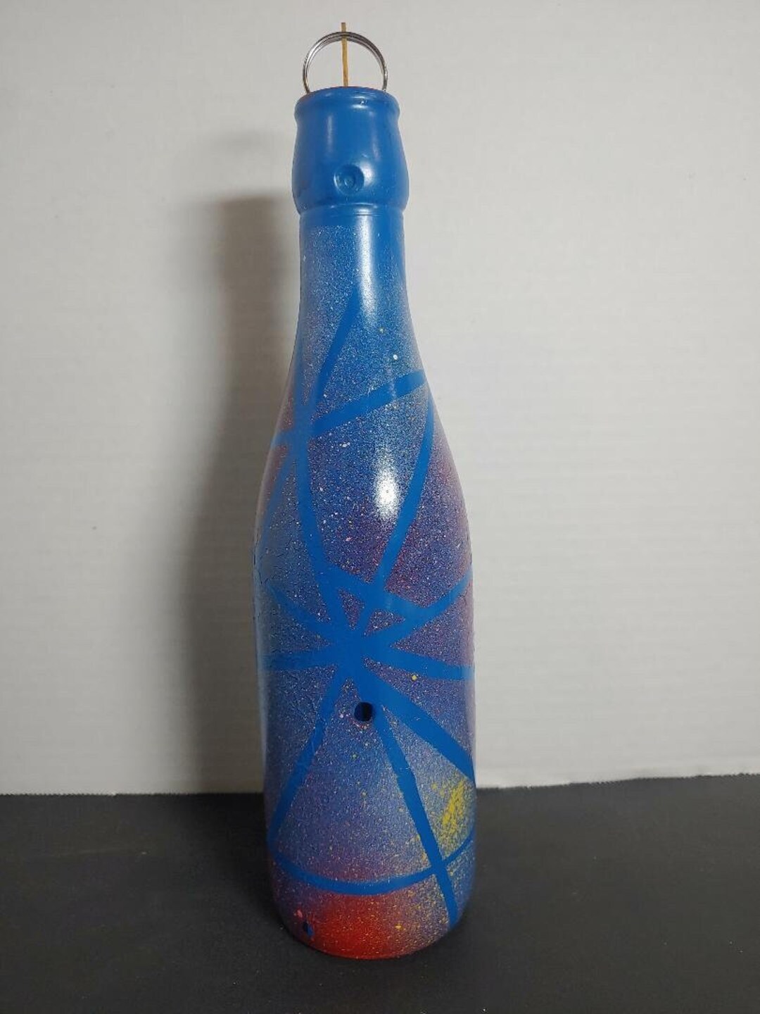 Blue and Multi-color Glass Incense Bottle - Etsy