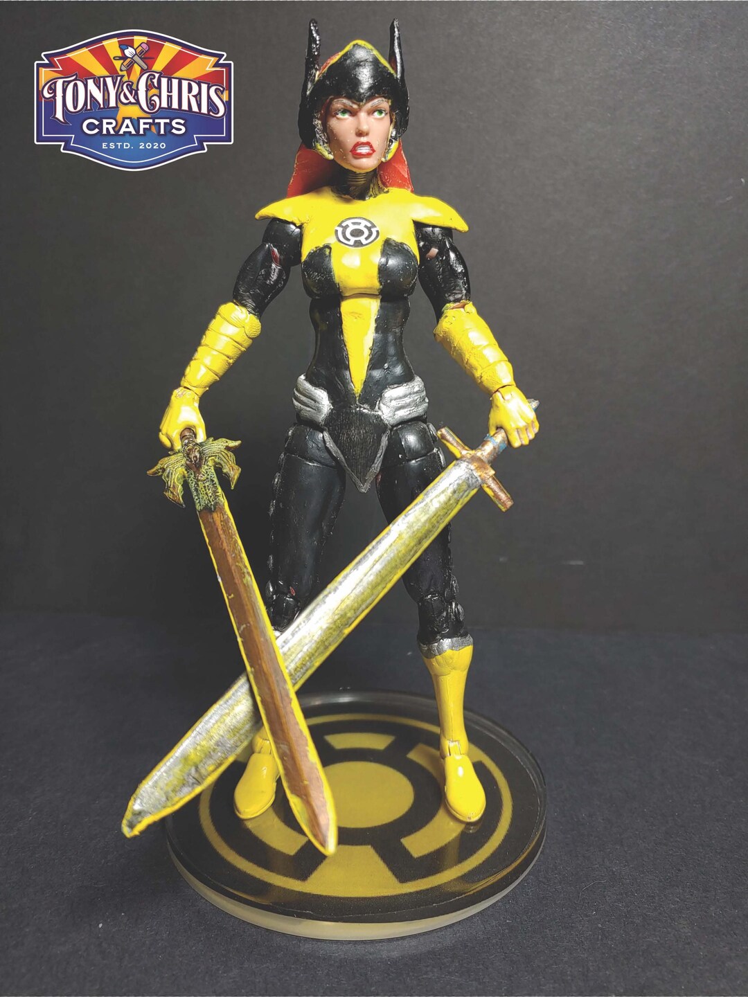 Bekka - Sinestro Corps / Yellow Lantern - Custom Action Figure - Etsy