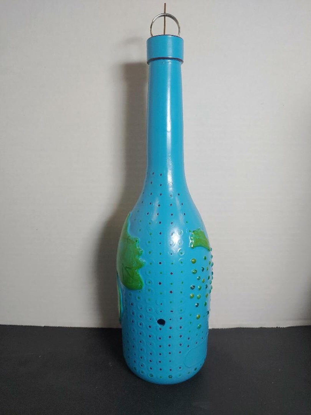 Blue and Green Glass Incense Bottle - Etsy