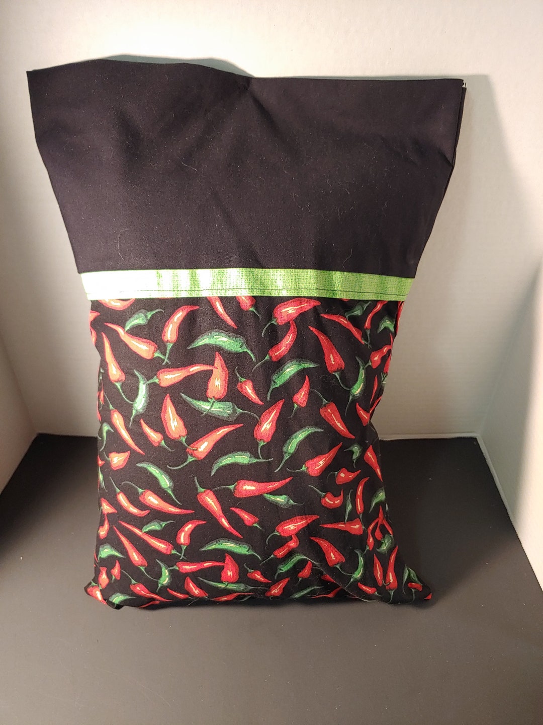 Red & Green Chili Pepper Small Travel Pillow With Removeable Pillowcase ...