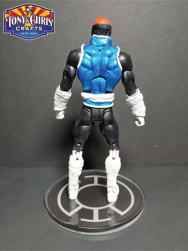 Guy Gardner - Blue Lantern - Custom Action Figure - With Resin Base - Etsy