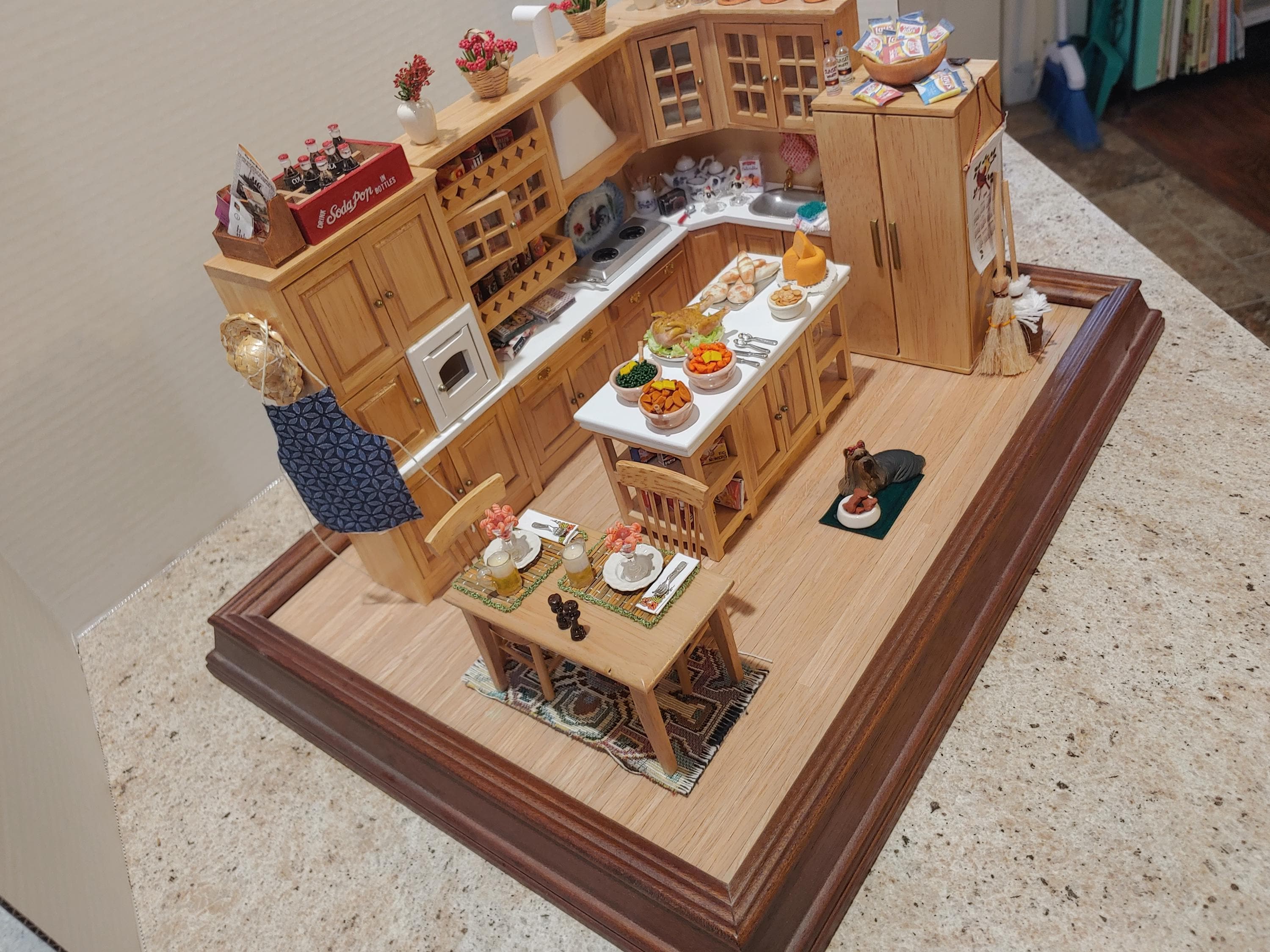 Miniature Kitchen With Thanksgiving Day Feast - Etsy