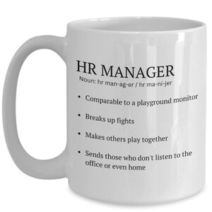 HR Manager Mug Human Resources Gift Human Resources Mug Coffee Funny ...