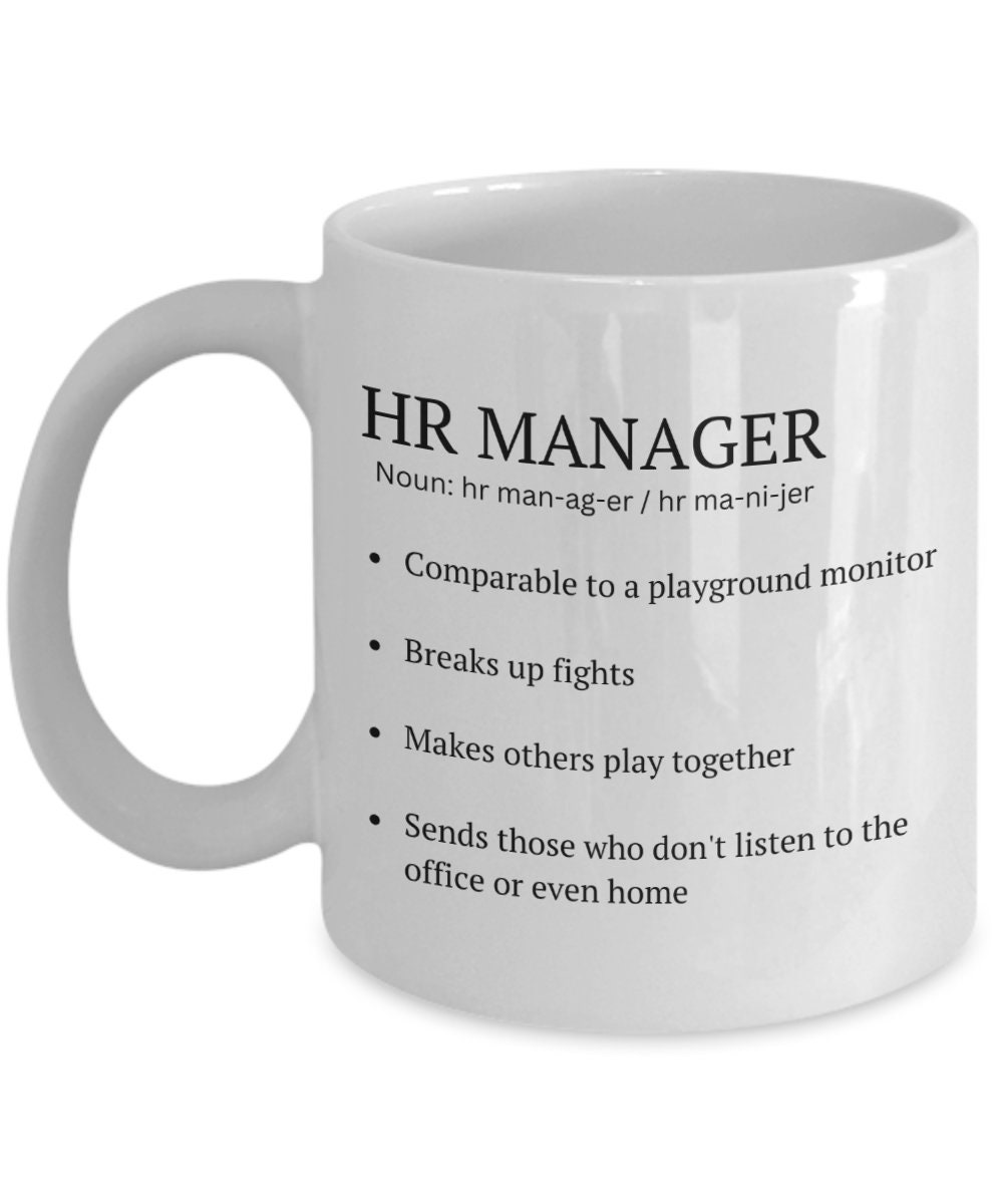HR Manager Mug Human Resources Gift Human Resources Mug Coffee Funny ...