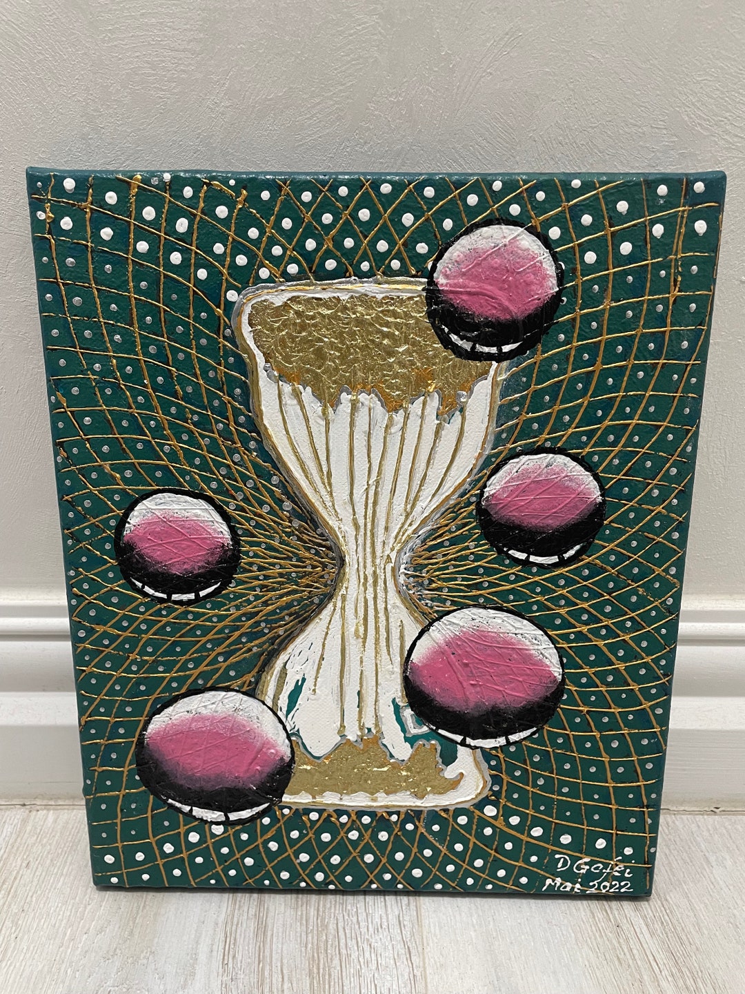 Hourglass Modern Wall Art Abstract Wall Art Painting on - Etsy