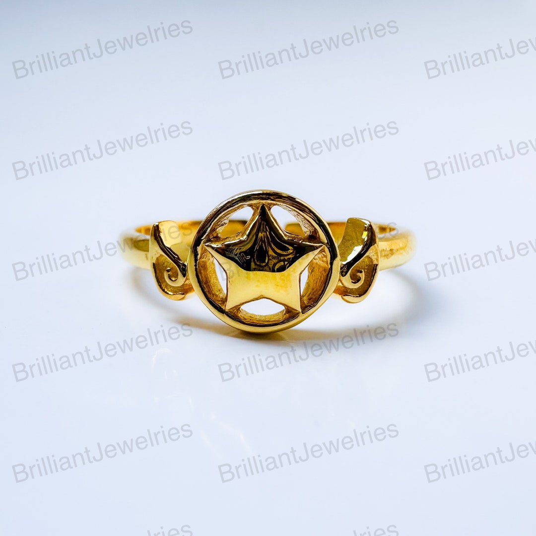 Sakura Cardcaptor, Sterling Silver Ring, Clow Card, Sakura Magic Circle ...