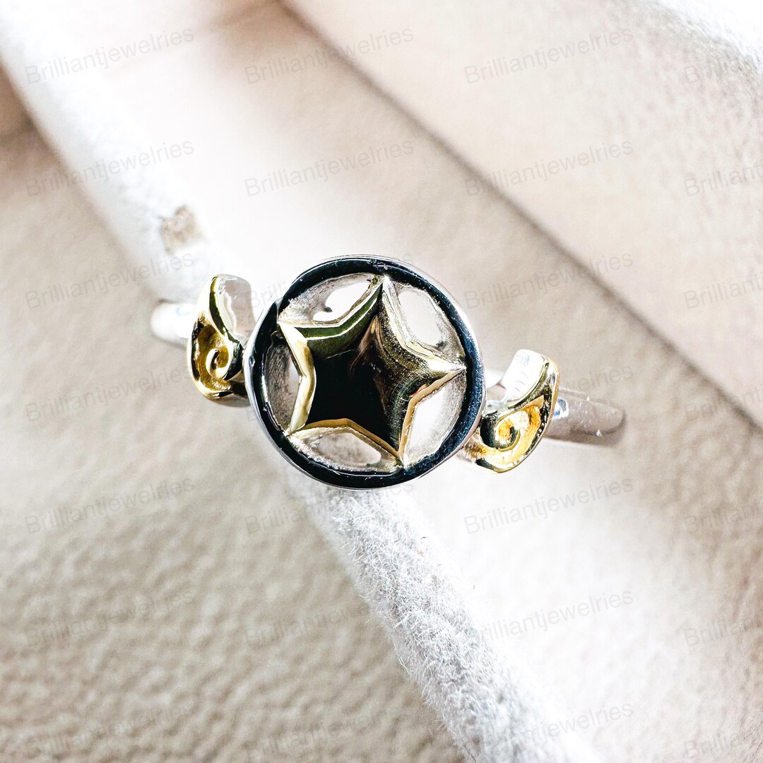 Sakura Sterling Clow Card Magic Circle 925 Sterling Silver Ring ...