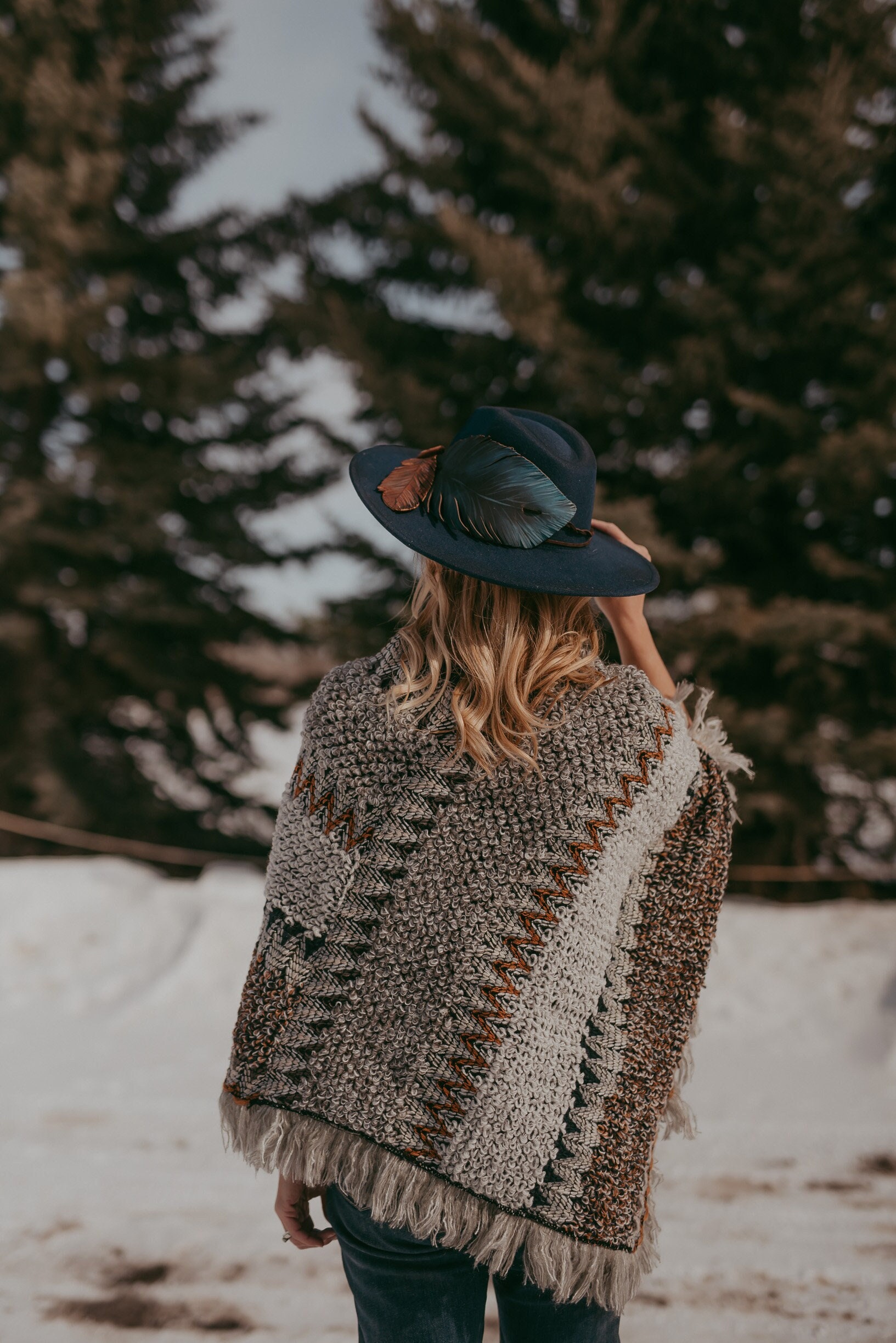 Tassel Fringe Poncho Boho Outerwear - Etsy