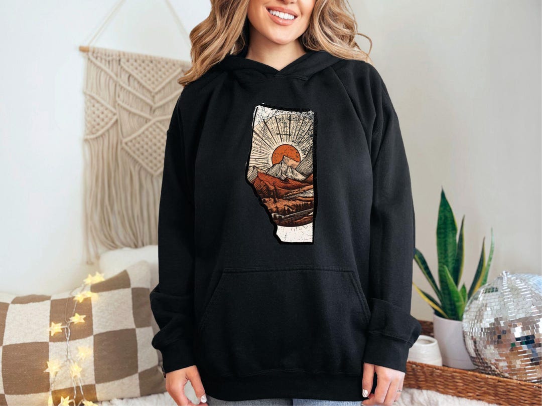 Alberta Proud Hoodie | Unisex Canadian Graphic Hooded Sweater - Etsy
