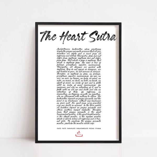 Heart Sutra - Etsy