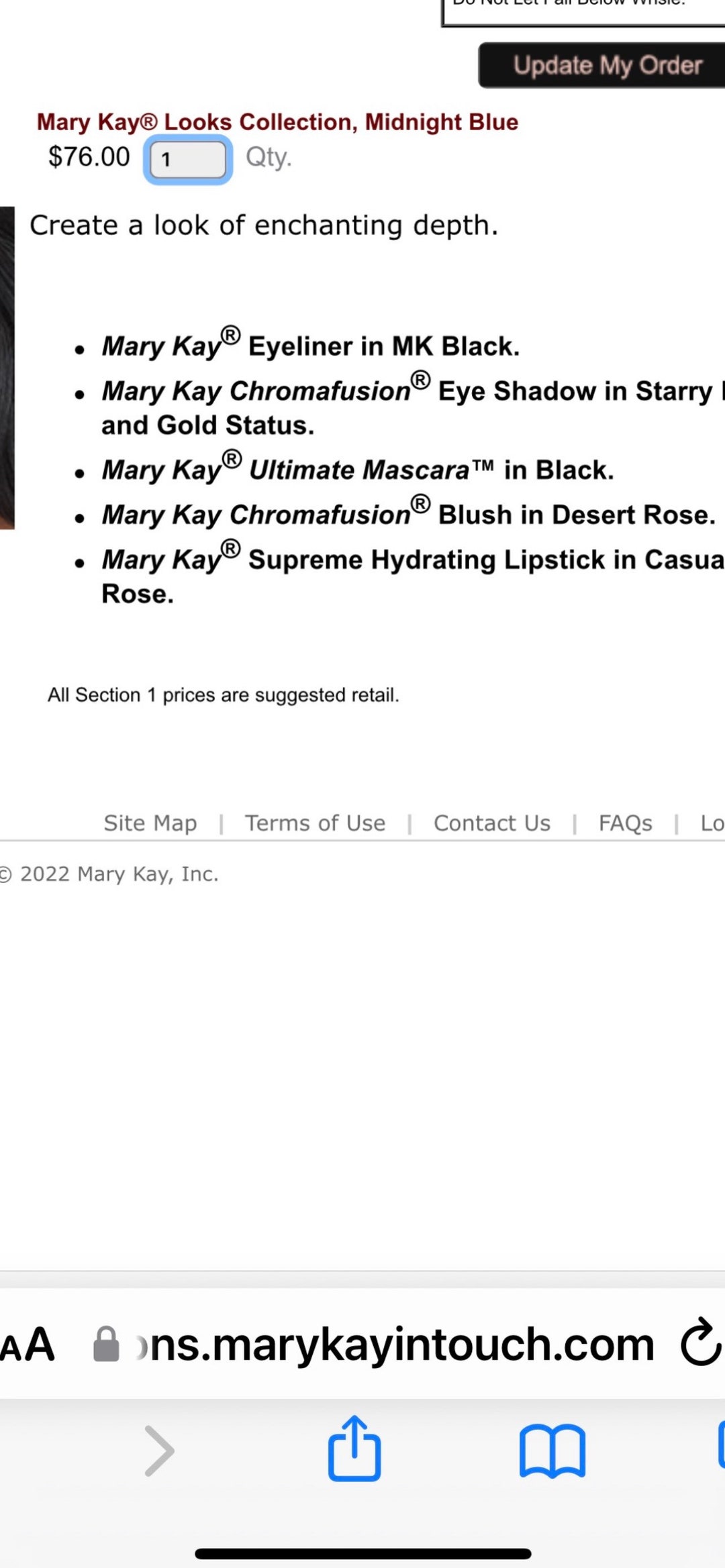 Mary Kay Looks Collection Midnight Blue - Etsy