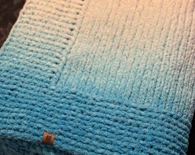 Chunky Knit Oversized Throw - Ombre - Etsy