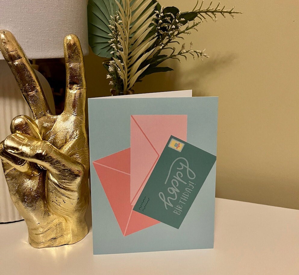 Hand Drawn Birthday Card Set - Etsy