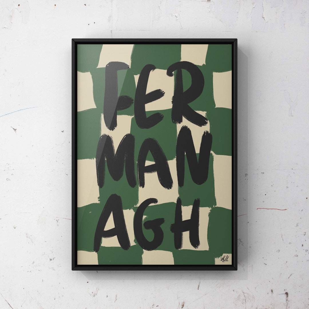 COUNTY FERMANAGH Print A3 A2 & 50x70cm Art Prints Irish - Etsy