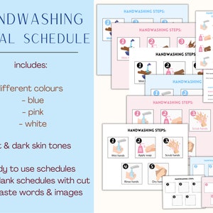 Learn Hand Washing | Social Story, Visual Schedule, Handwashing ...
